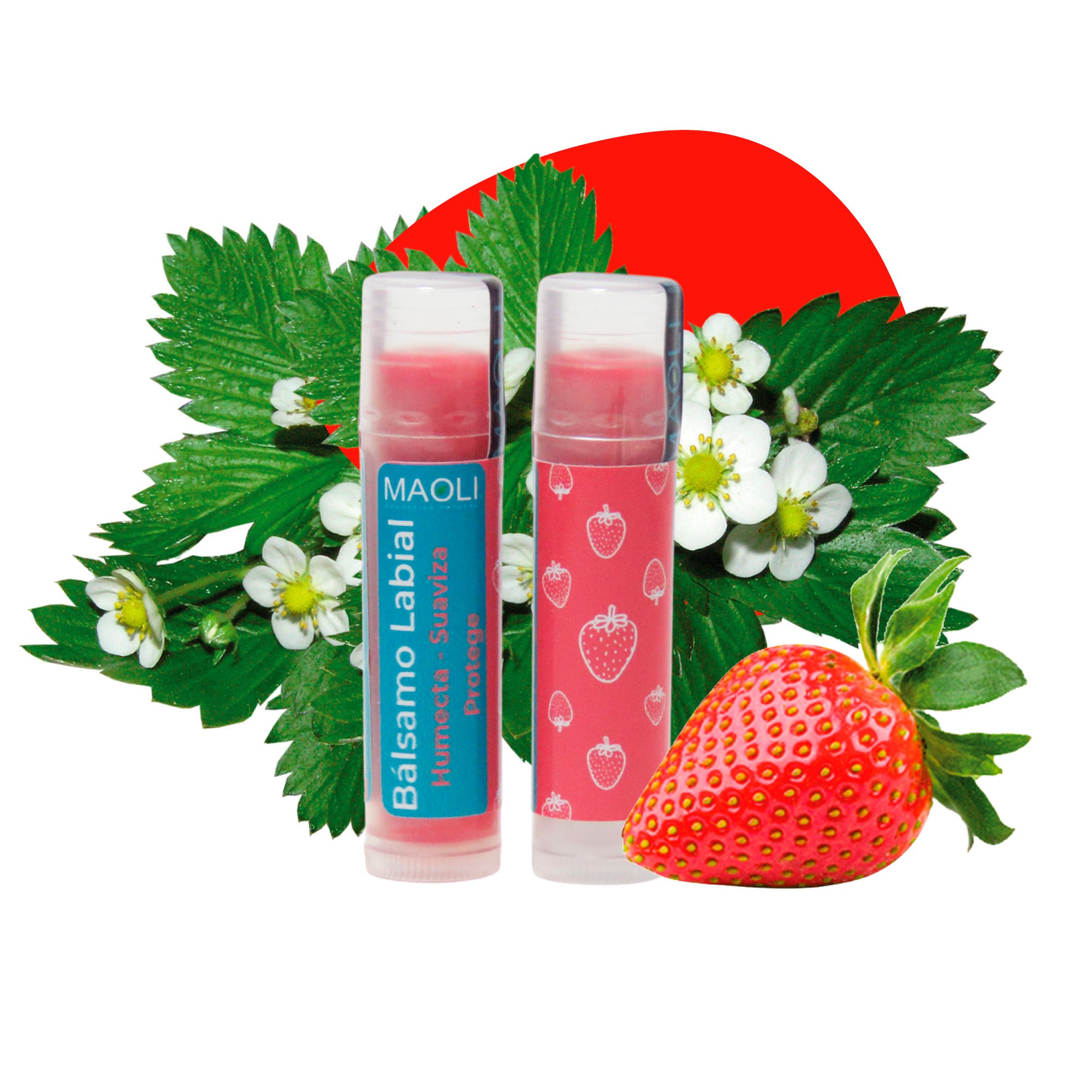 Balsamo Labial Frutilla 5ml – Maoli cosmética natural